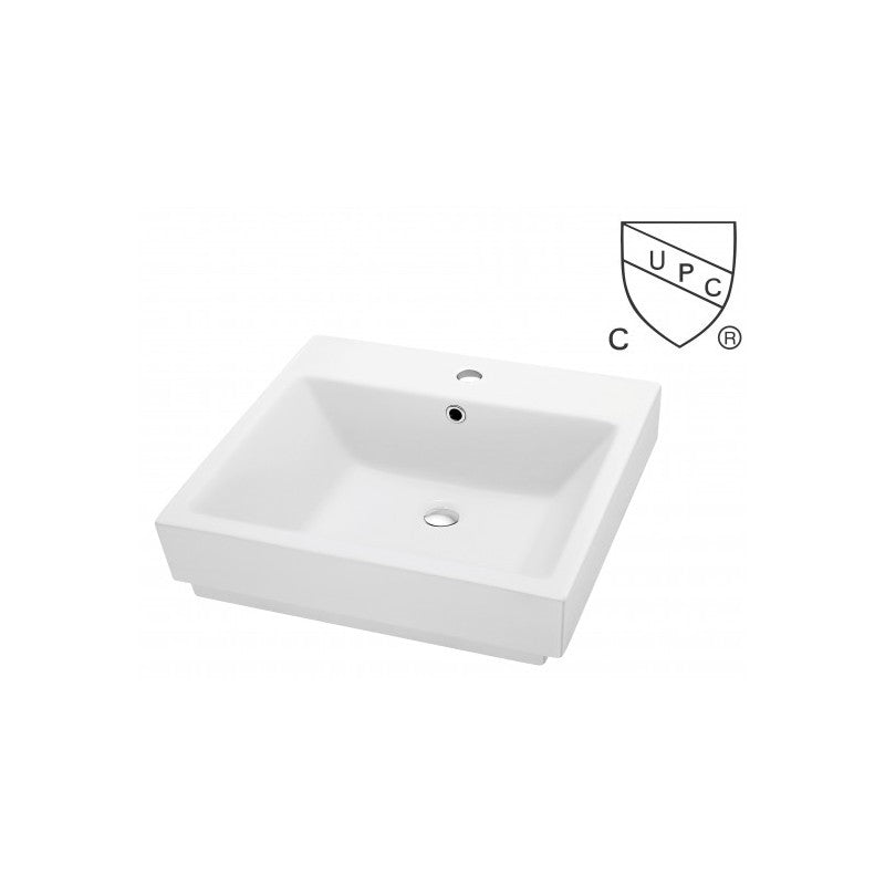 Axis, semi-recessed porcelain sink – Maison Suplex